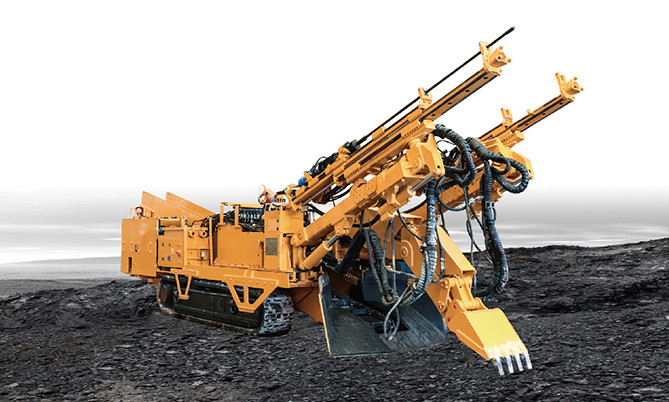 Driller Bolter and Loder functions integrated in one machine for rock ...